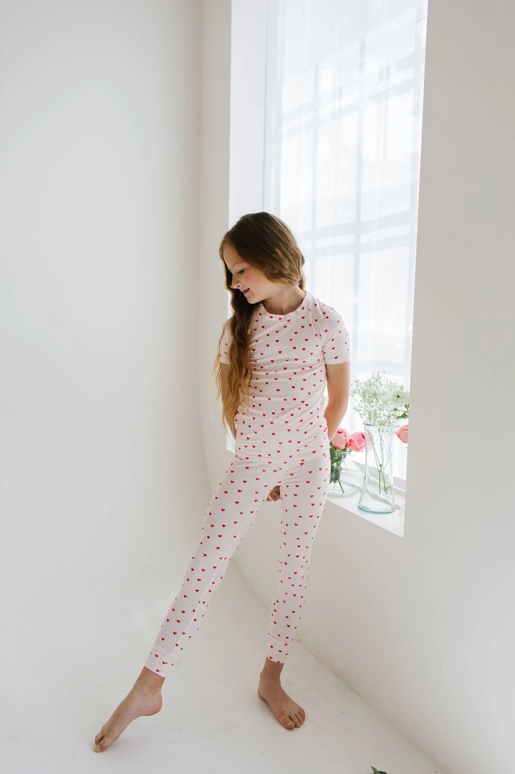Short Sleeve Pj Set in Sweetheart – Vann & Liv